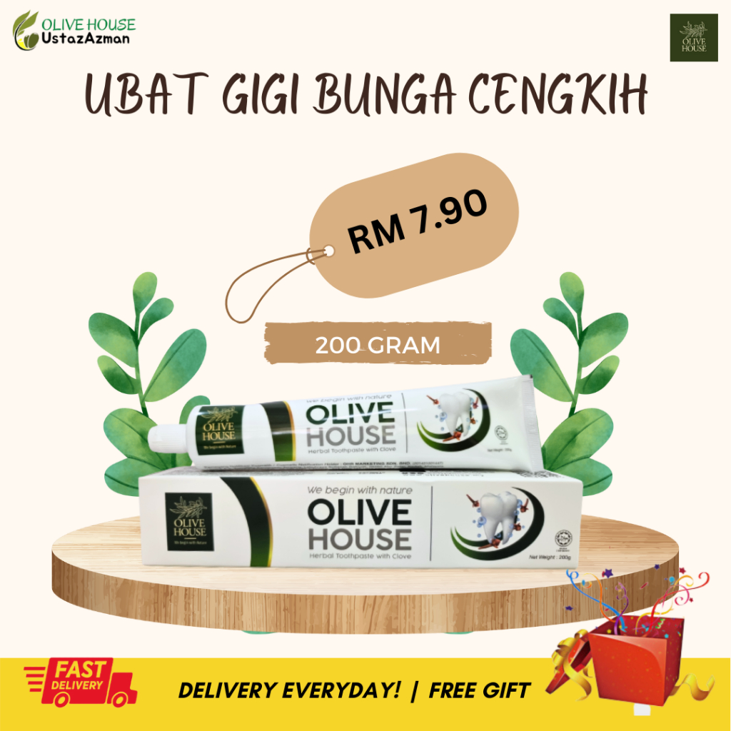 UBAT GIGI OLIVE HOUSE MALAYSIA ORGANIK HALAL EXP 2027 (2 JENIS) ORGANIC ...