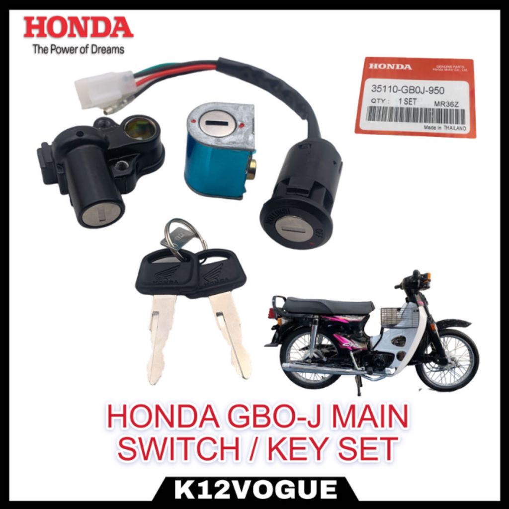 HONDA GBO(J)/ GBO J MAIN SWITCH SET KEY SET COMPLETE SET WITH HANDLE ...