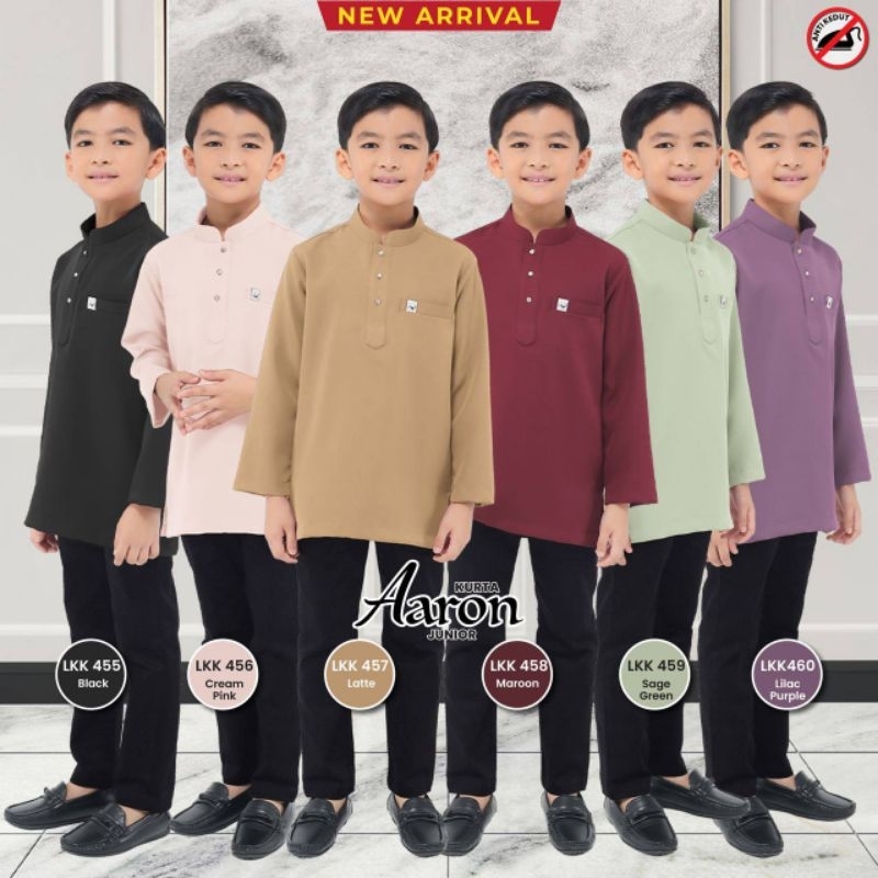 [Set Family] - Kurta Aaron Junior Kurta Budak Raya 2024 Readystock ...