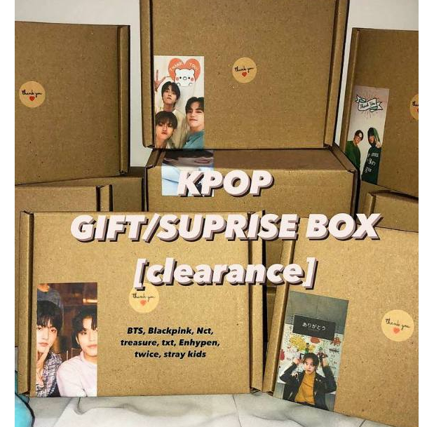 CLEARANCE KPOP GIFT BOX/SUPRISE BOX (BTS, BLACKPINK,TXT, TREASURE ...