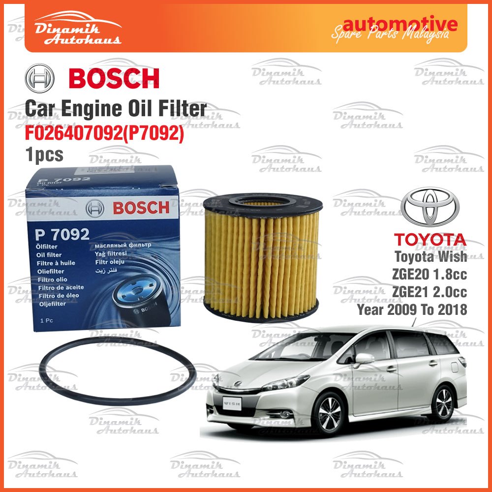 Toyota Wish ZGE20 1.8cc ZGE21 2.0cc Car Engine Oil Filter Penapis ...