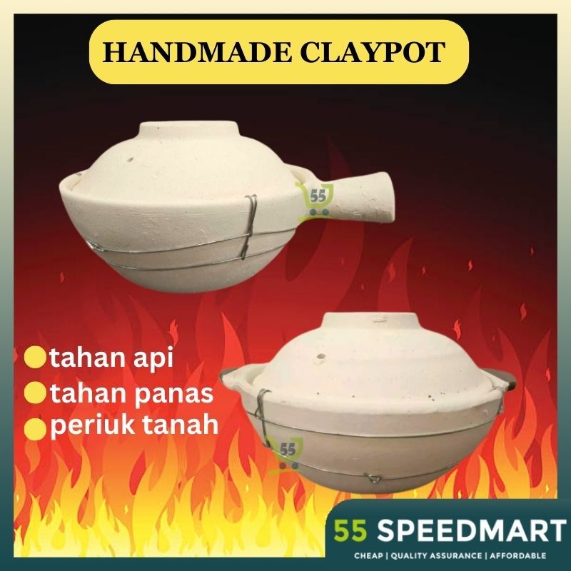 𝟱𝟱𝗦𝗣𝗘𝗘𝗗𝗠𝗔𝗥𝗧 Max Order 2pcs PERIUK TANAH LIAT TAHAN API/ BERTANGKAI ...
