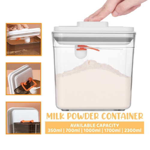 Air Tight Baby Milk Powder/Food Storage Container With Scraper Airtight ...