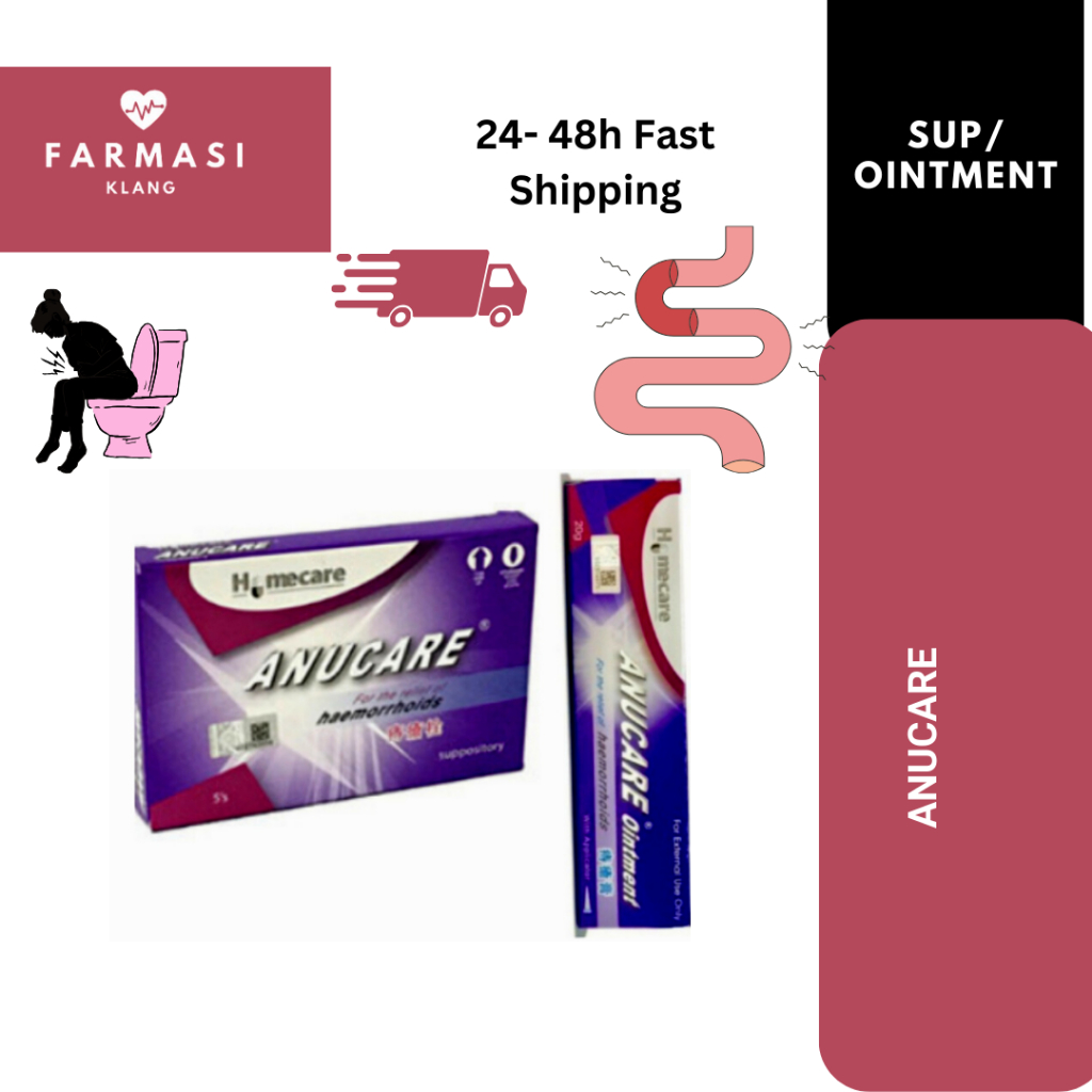 ANUCARE OINTMENT/SUPPOSITORY (HAEMORRHOIDS) | Shopee Malaysia