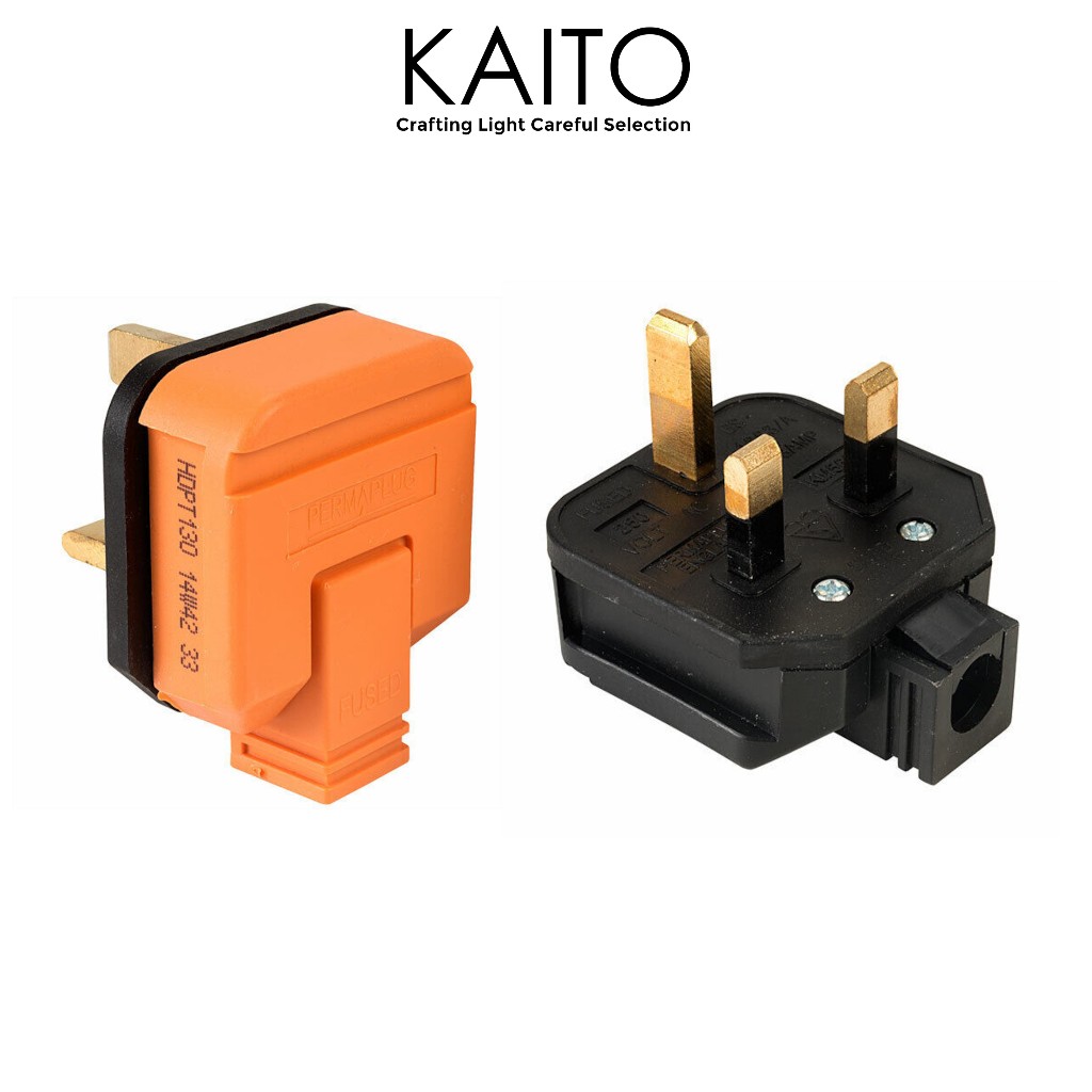 KAITO SIRIM 13A Soket Plug 3 Pin Plug Top Heavy Duty 13Amp Fused Kepala ...