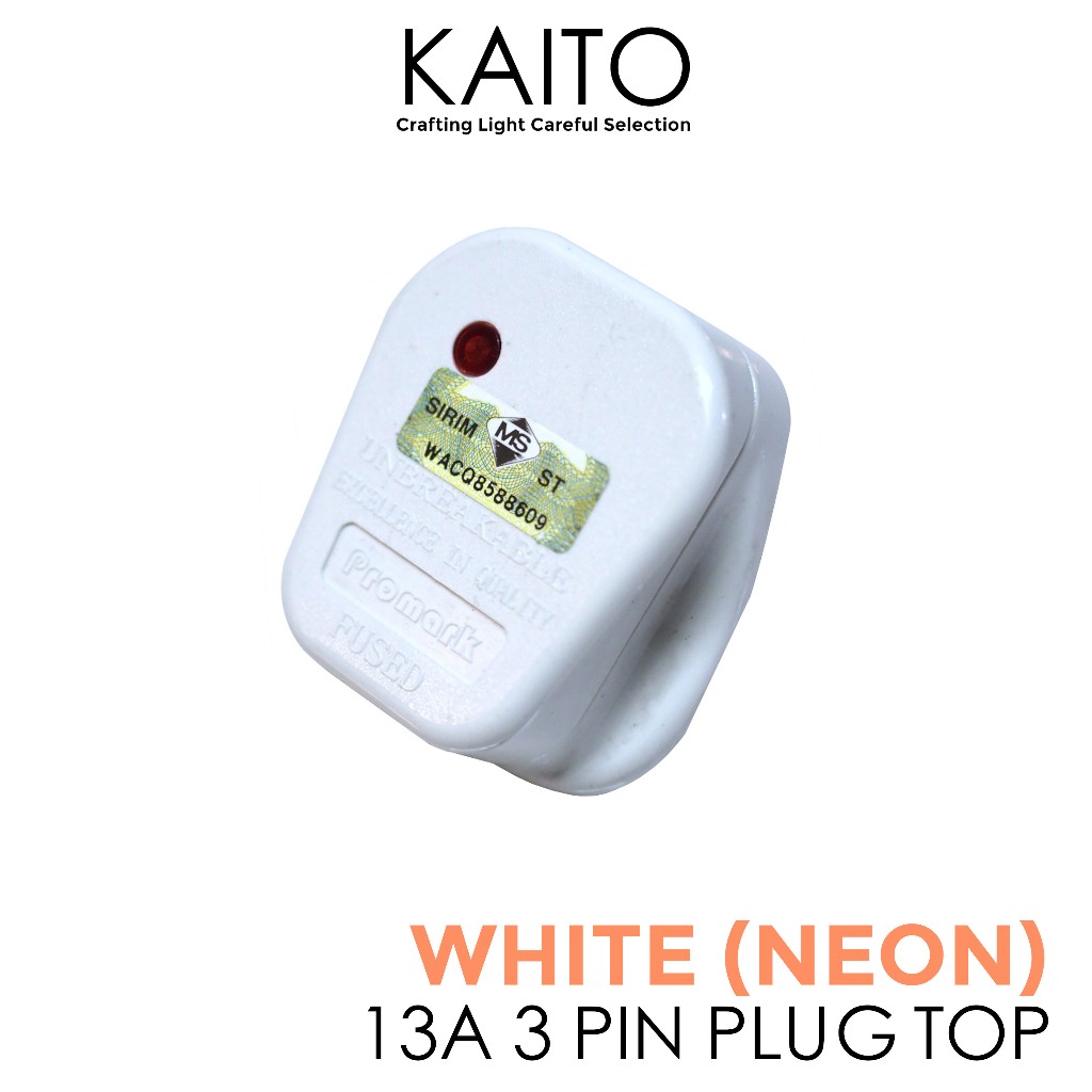 KAITO SIRIM 13A Soket Plug 3 Pin Plug Top Heavy Duty 13Amp Fused Kepala ...