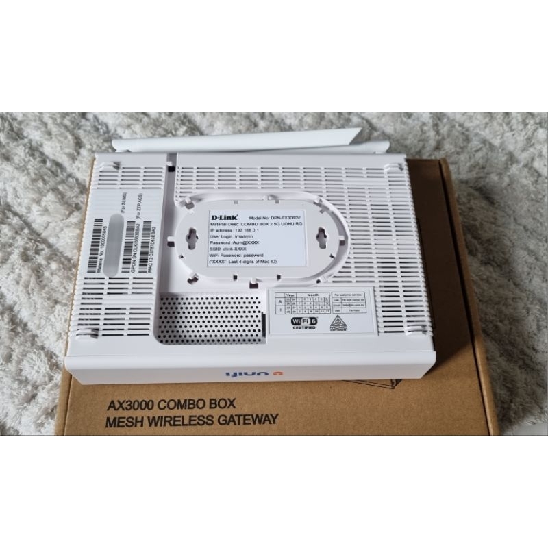 D-Link AX3000 DPN-FX3060V COMBO BOX MESH WIRELESS GATEWAY 2.5G UONU RG ...
