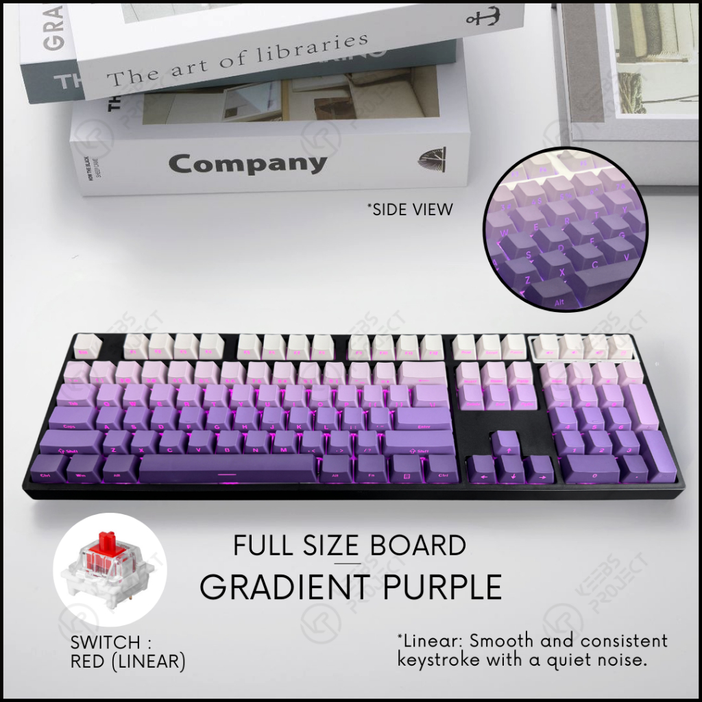 [READY STOCK] YG108 Trimode Wireless Mechanical Keyboard Gradient Shine ...