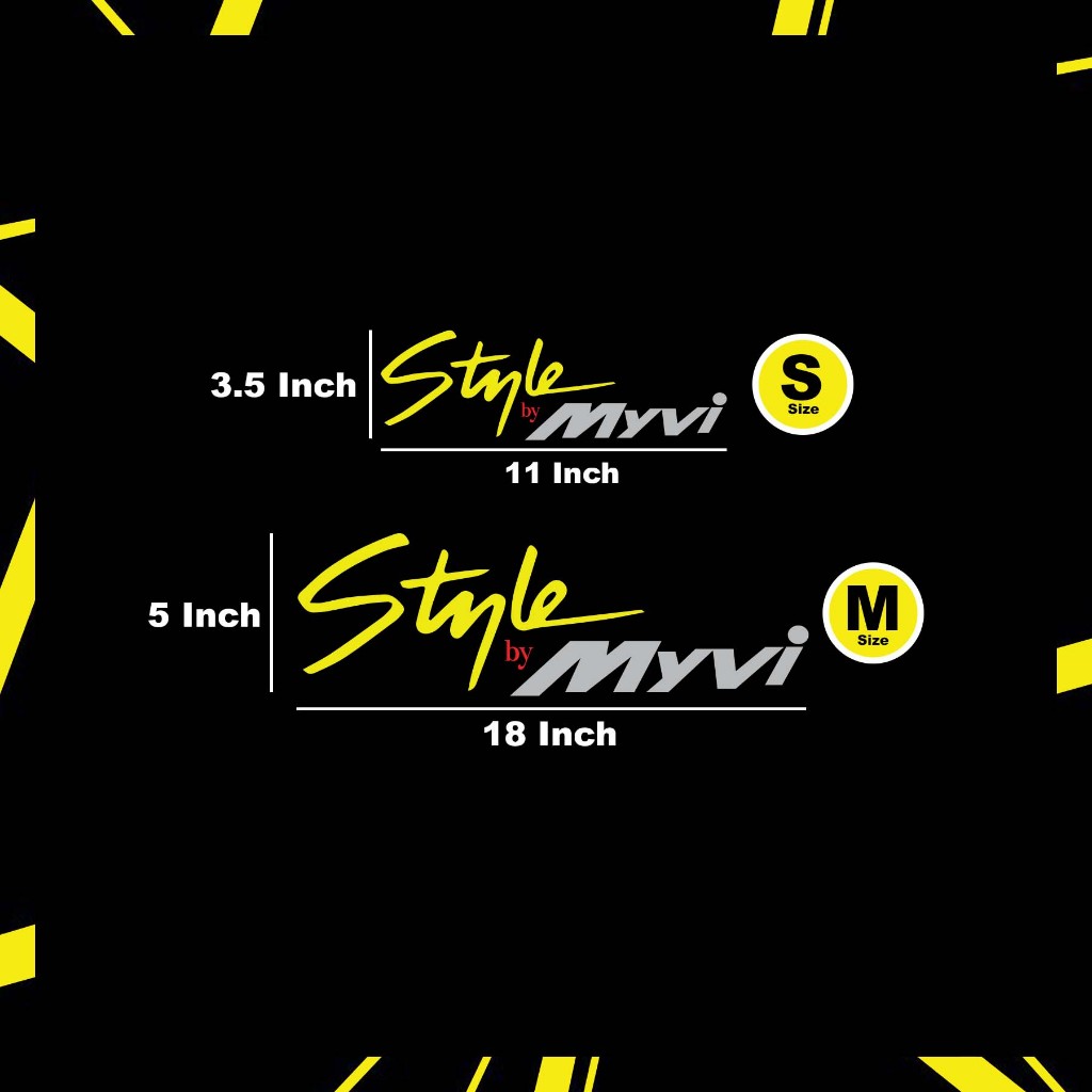 Style by Myvi car sticker / K859 | Shopee Malaysia