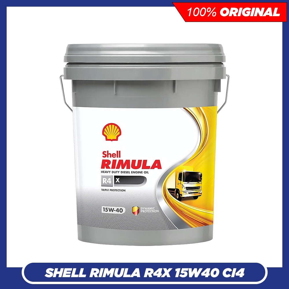SHELL RIMULA R4X 15W40 CI-4 Diesel Engine Oil (20L) | Shopee Malaysia