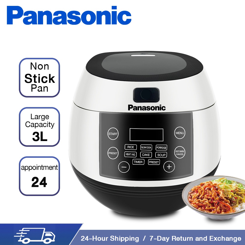 Panasonic Rice Cooker Non Stick Electric Cooker 3L Periuk Nasi Elektrik ...