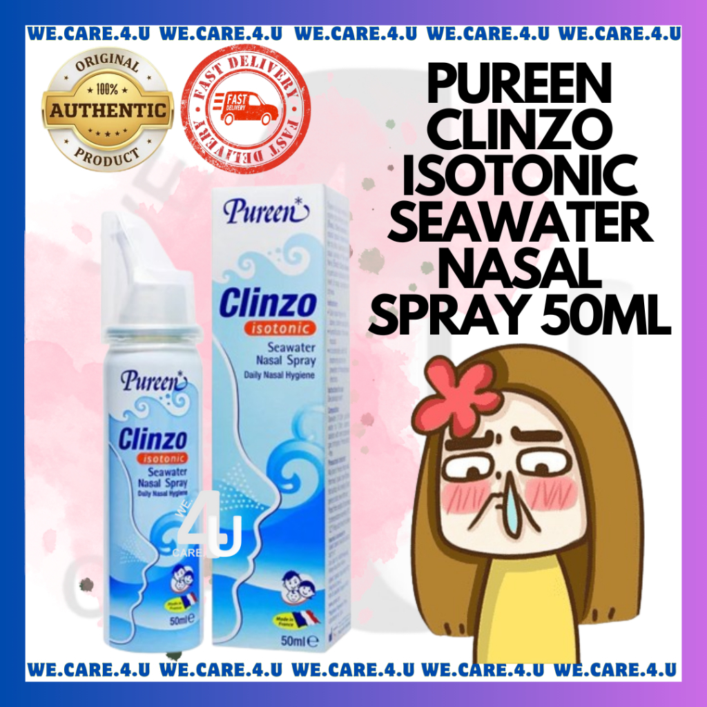 ~PUREEN CLINZO ISOTONIC SEAWATER NASAL SPRAY 50ML / GENERIK STERIMAR ...