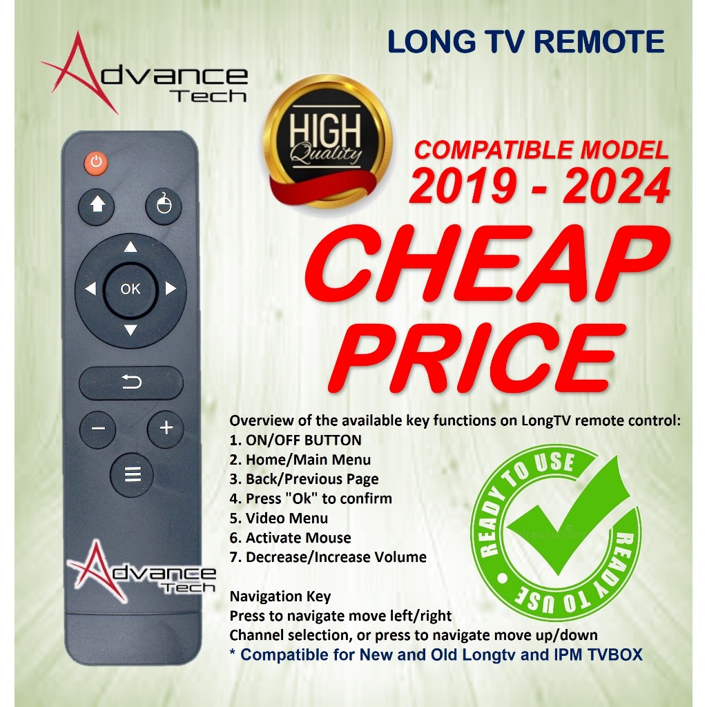 LongTV Remote Control Original lowest price Long TV remote control ...