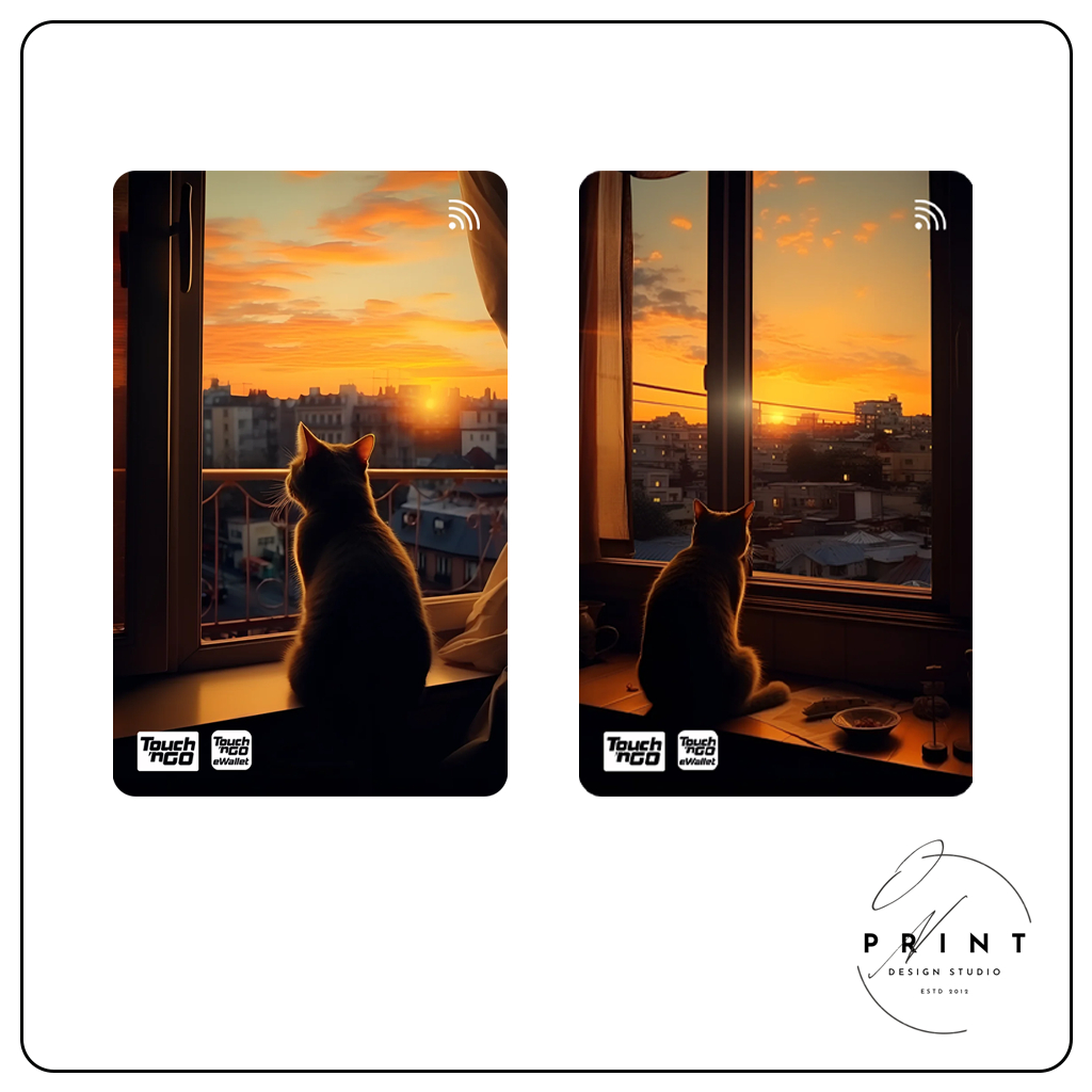 [Sunset&Cat] High Quality - Tng / Touch n Go Card Sticker - ATM Card ...