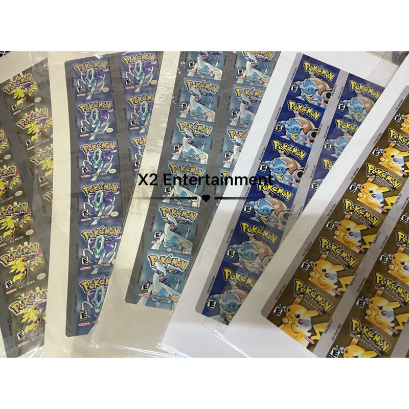 Gameboy Pokémon Cartridge Sticker | Shopee Malaysia