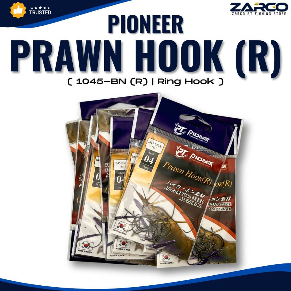 Prawn Hook (R) Pioneer 1045-BN(R) Udang Galah Jenggo Hook Mata Kail ...