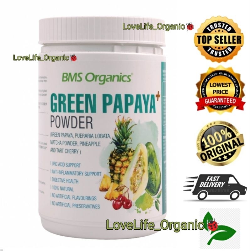 BMS ORGANICS Green Papaya Powder [150g] Exp:3/2026 | Shopee Malaysia