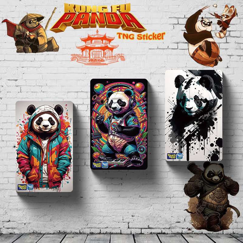 Kung Fu Panda TNG Sticker - Tng Touch N Go Sticker/Bank Card Sticker ...