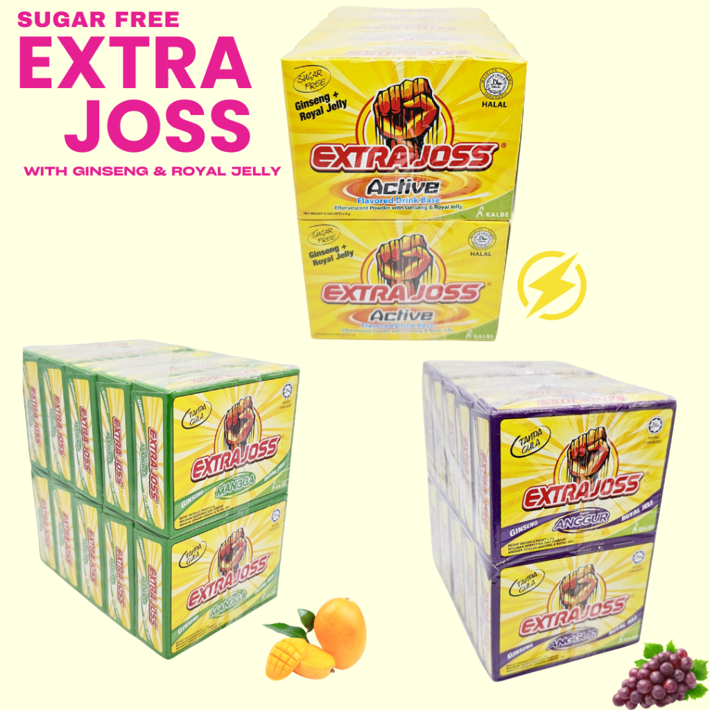 [Original] Extra Joss / Ejuss Energy Drink Active Anggur Mangga (10 ...
