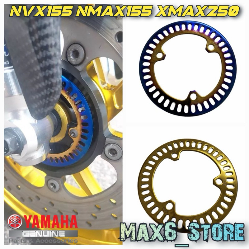 YAMAHA XMAX250 NVX155 NMAX155 DISC PLATE COVER ALLOY CNC GOLD ...