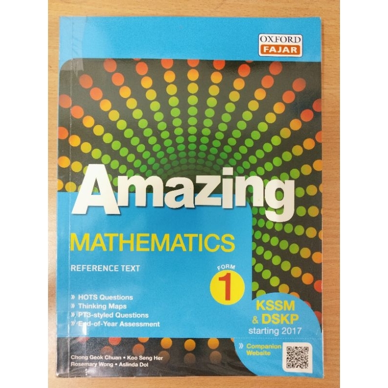 OXFORD FAJAR AMAZING MATHEMATICS FORM 1 KSSM (ENG.VER) | Shopee Malaysia