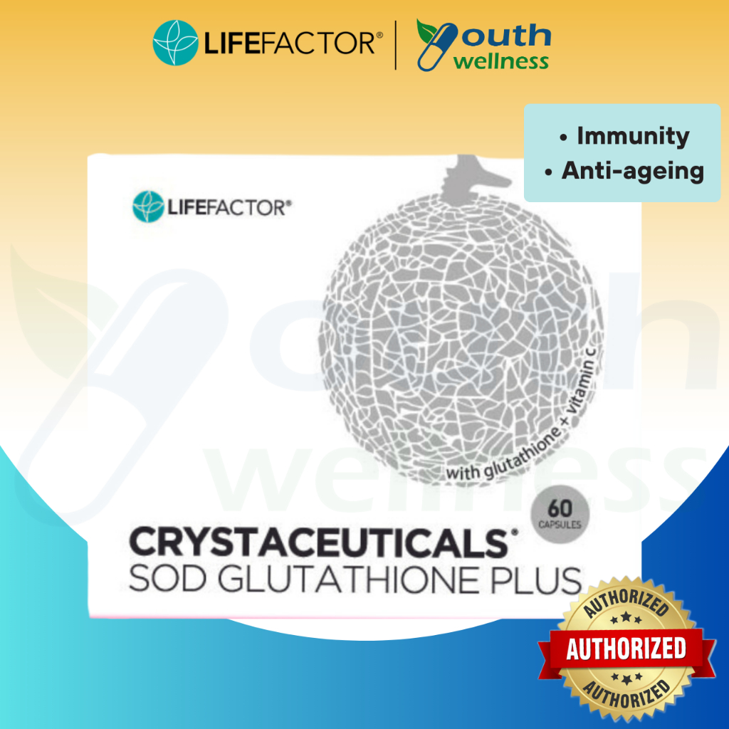 Life Factor Crystaceuticals ® SOD Glutathione Plus Perfecting Skin ...