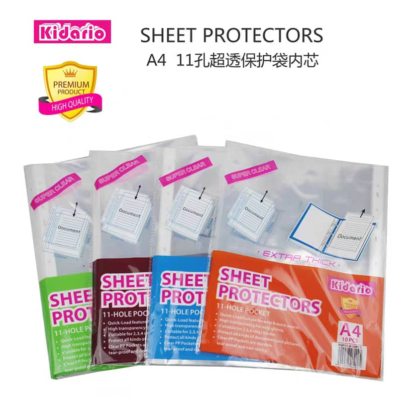 Kidario Sheet Protector A4 5C/8C - 100PCS | Shopee Malaysia