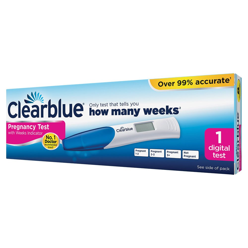 Clearblue Pregnancy Test ( Digital with Weeks Indicator / Easy ) ( 1 ...