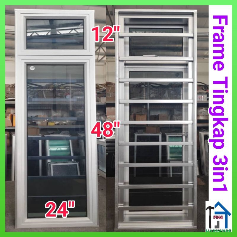 (FREE DELIVERY)Frame Tingkap(Top Hung) (Tinggi 5Feet x Lebar 2Feet ...