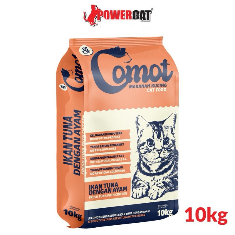 Comot Cat Dry Food 10kg Tuna Chicken Power Cat Makanan Kucing PRODUCT ...