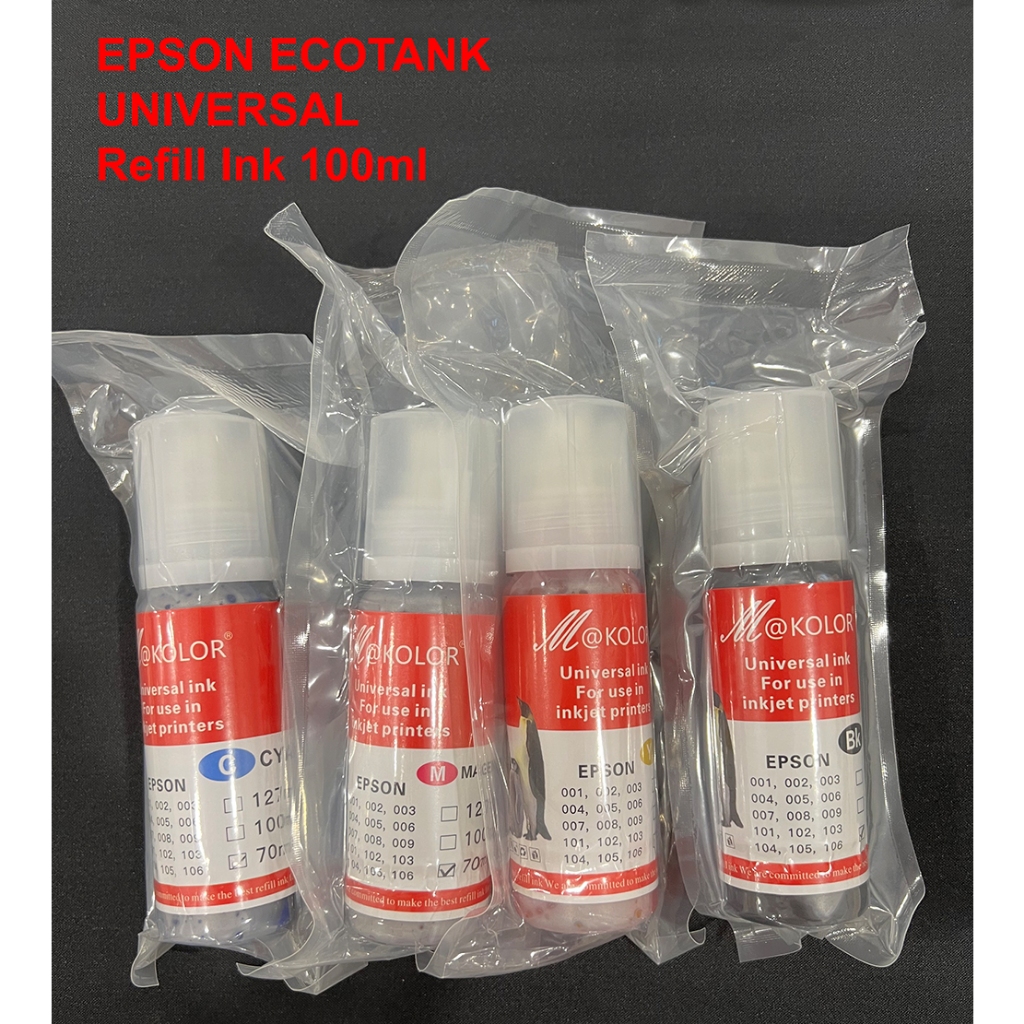 Refill Ink printer Epson Ecotank 003/001 All in One EPSON L3110 / L3116 ...