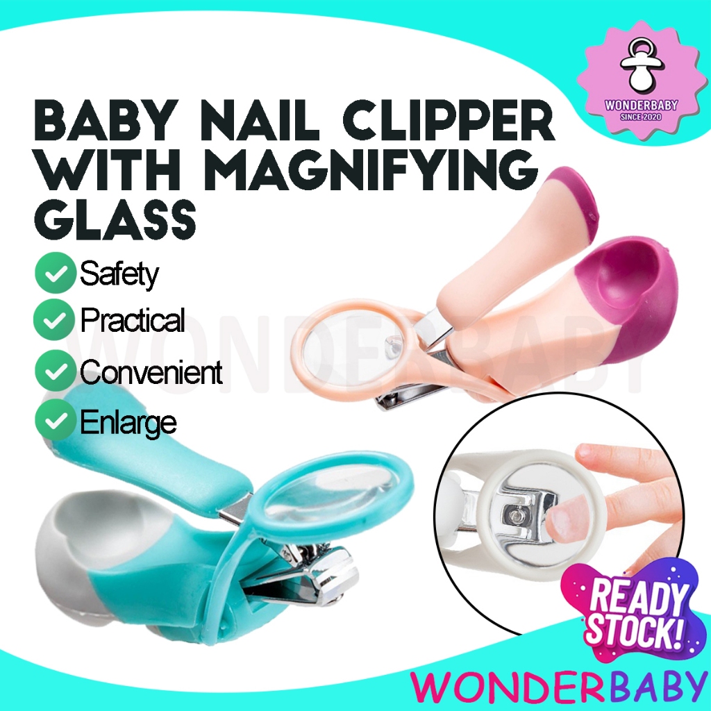Baby Nail Clippers with Magnifying Glass Pocket Finger Toe Nail Clipper ...