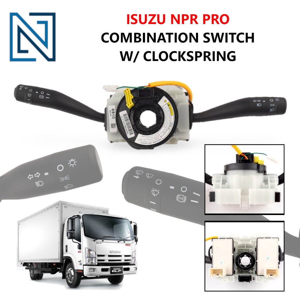 ISUZU ELF NPR PRO Signal Switch Combination Switch with Clock Spring ...
