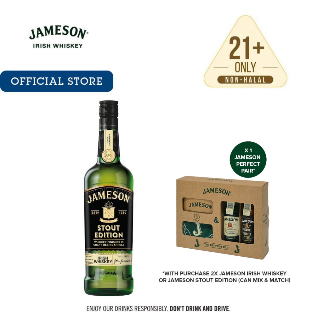 Jameson Irish Whiskey Caskmates Stout Edition Finished In Craft Beer ...