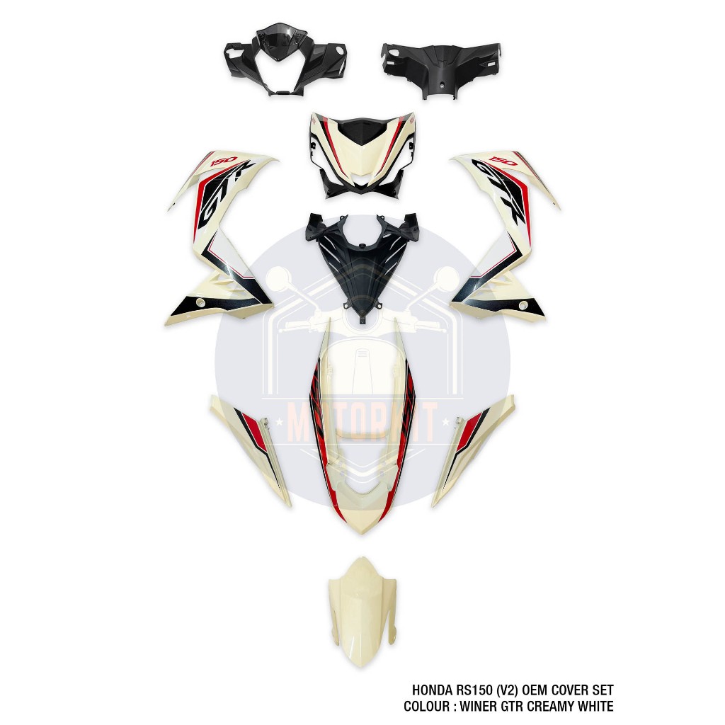RS150 RS 150 RS150R V1 V2 SPECIAL COLOR REPSOL AMG WHITE WINNER GTR BODY COVER SET STICKER TANAM ...