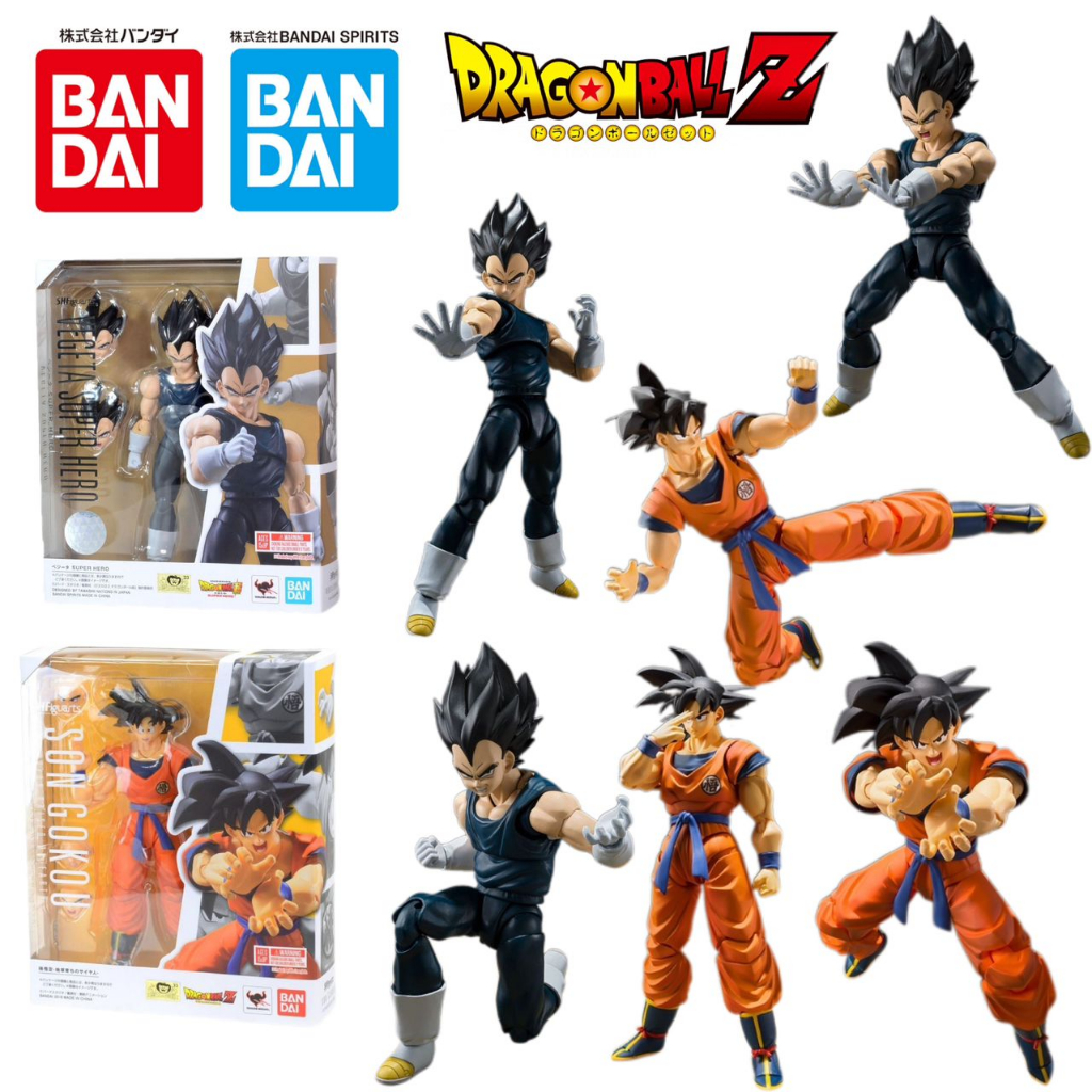 Original Bandai SHF Figuart Vegeta Super Herro Son Goku DragonBall Z ...