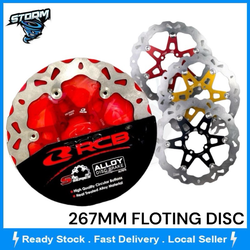 RCB RACING BOY Y125ZR LC5S S SERIES ALLOY FLOATING 267MM FRONT DISC ...