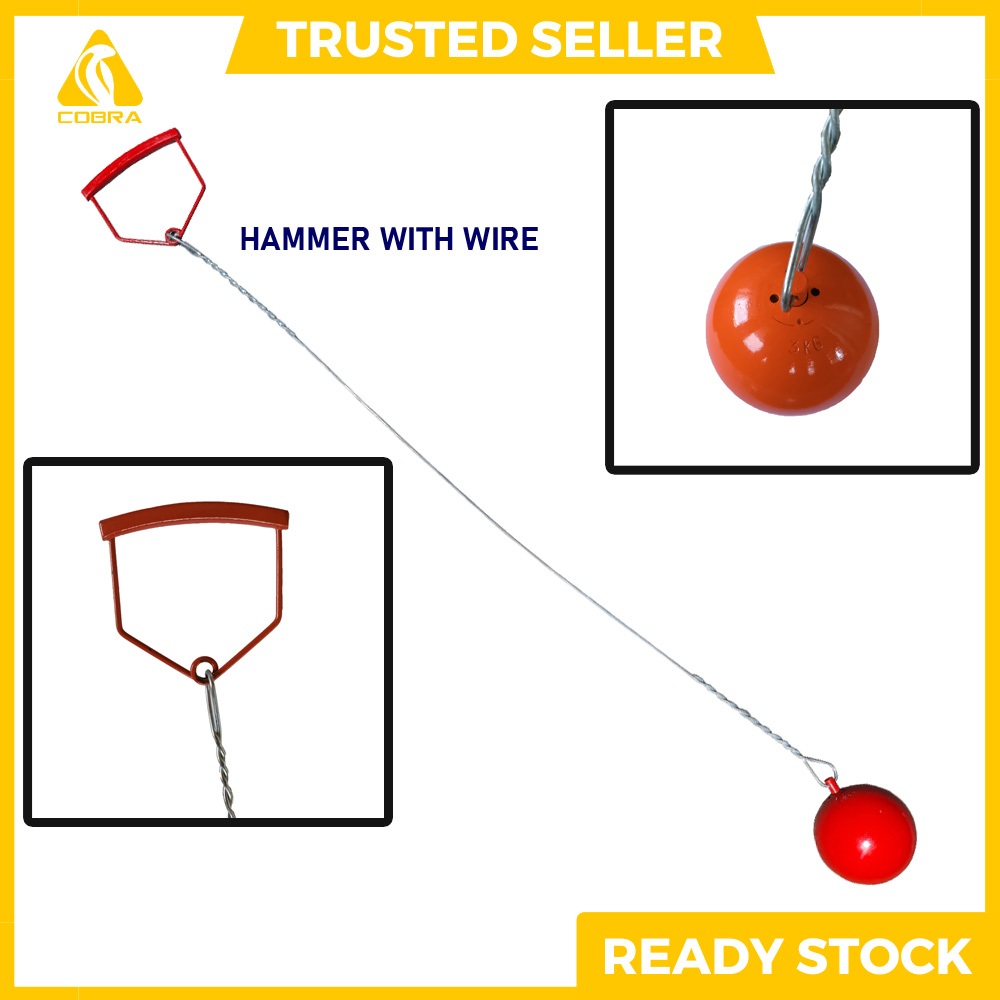 New Top Hammer Throwing with Wire & Handle Track & Field Lempar Tukul ...
