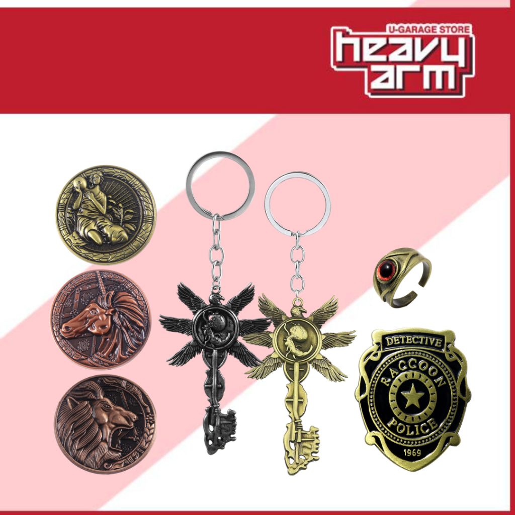 Resident Evil Village Keychain | Resident Evil 2 Coins (Third Party ...