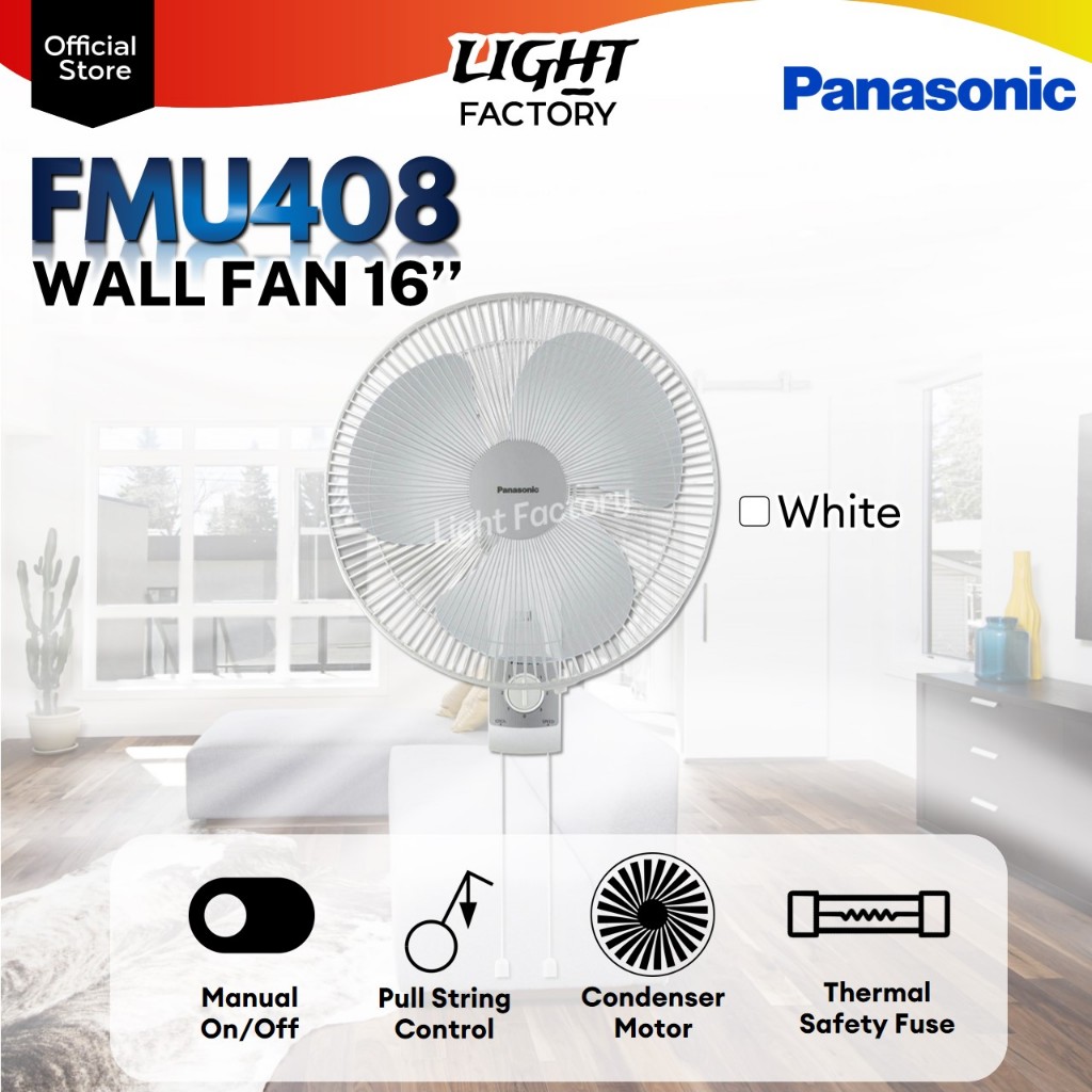 🔥SIRIM🔥KDK KU408 Wall Fan | PANASONIC FMU408 | DEKA DWF3 16Inch Kipas ...