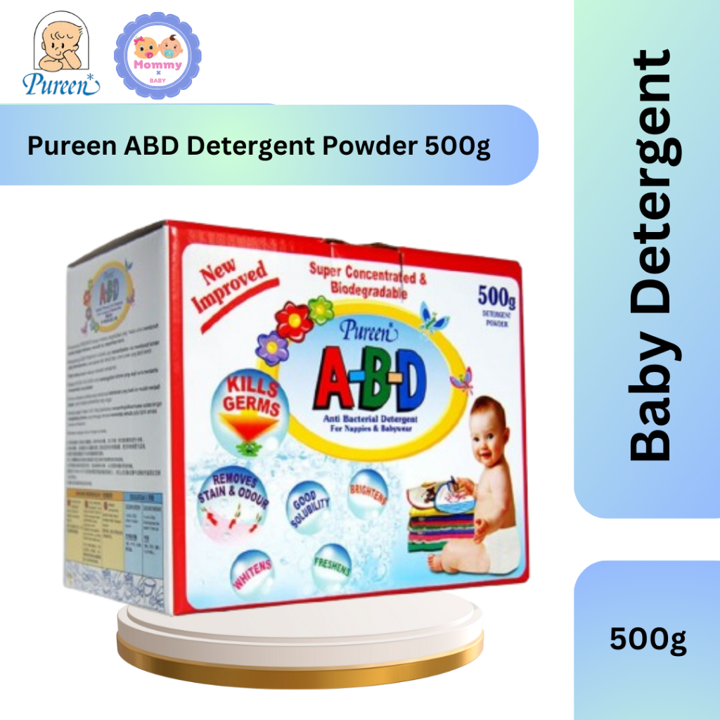 Pureen ABD Detergent Powder 500g (comes together with scoop) | Shopee ...