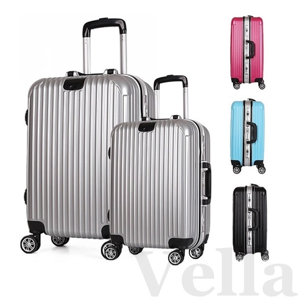 VELLA 20 inch 24" Zipless Aluminium Ultra Light Luggage Suitcase Beg ...