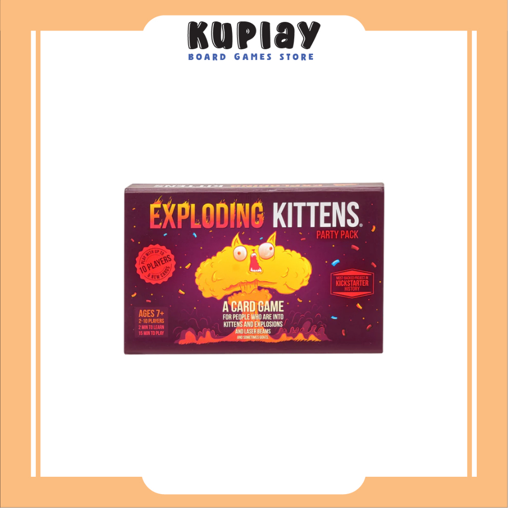 Exploding Kittens: Party Pack Edition (Original Board Game) Up to 10 Players | Made by Exploding ...