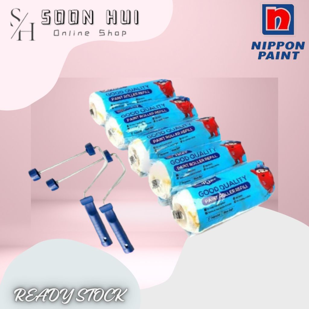NIPPON PAINT 7" Polyester Roller Refill/ Roller Refill Cat/Cat Roller ...