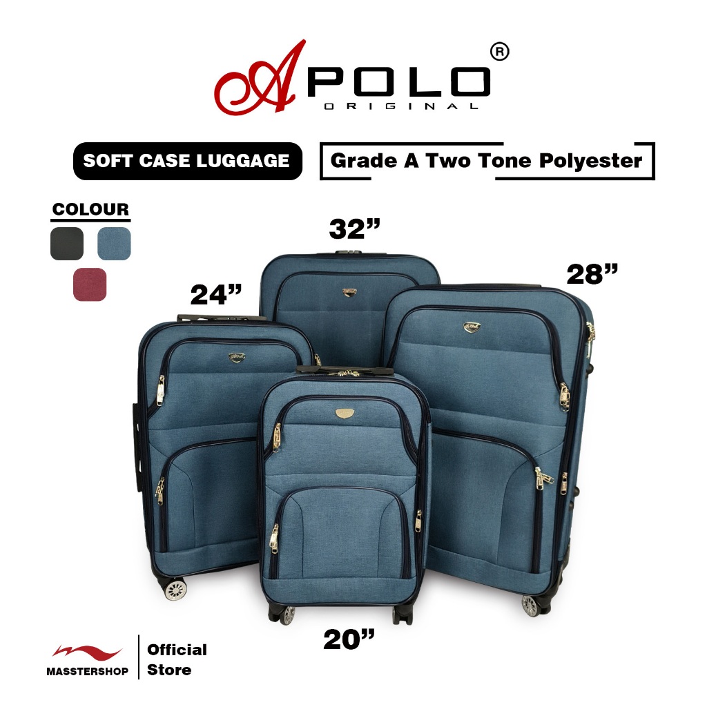 (1PCS) APOLO Soft Case Luggage / Fabric Luggage / Suitcase (Two Tone ...