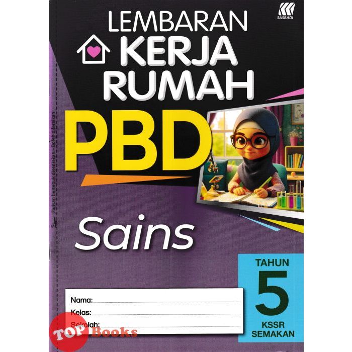 [TOPBOOKS Sasbadi] Lembaran Kerja Rumah PBD Sains Tahun 5 KSSR Semakan (2024) | Shopee Malaysia