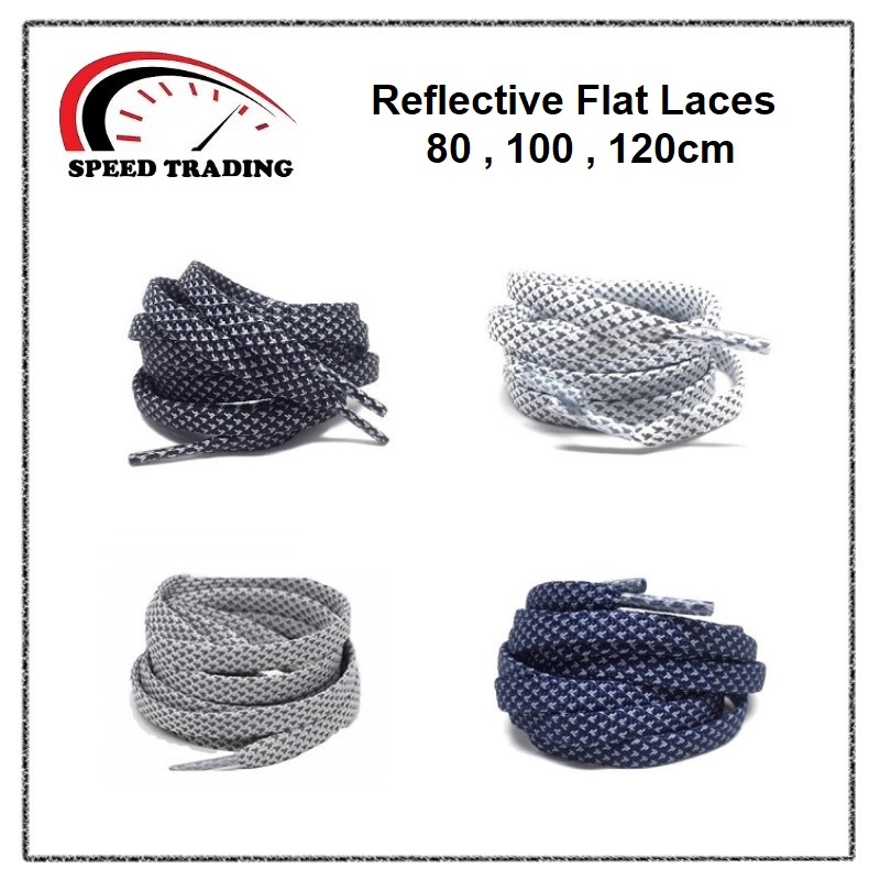 [Ready Stock] 3M Reflective Flat Laces 80/100/120CM | Shopee Malaysia