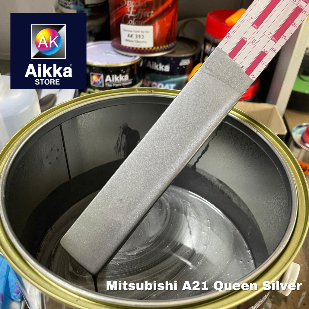 Aikka Cat 2K Mitsubishi A21 Queen Silver Paint Automotive Spray Kereta ...
