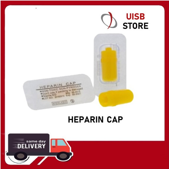 【SHIP TODAY - KL/SEL】- YELLOW IN-STOPPER / HEPARIN CAP, [100pcs/box ...