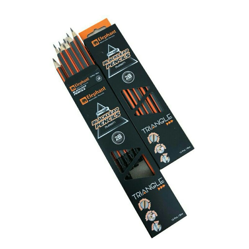 Elephant 2B Premium Triangle Pencil / 2B Pencils Exam / Exam Pencils ...